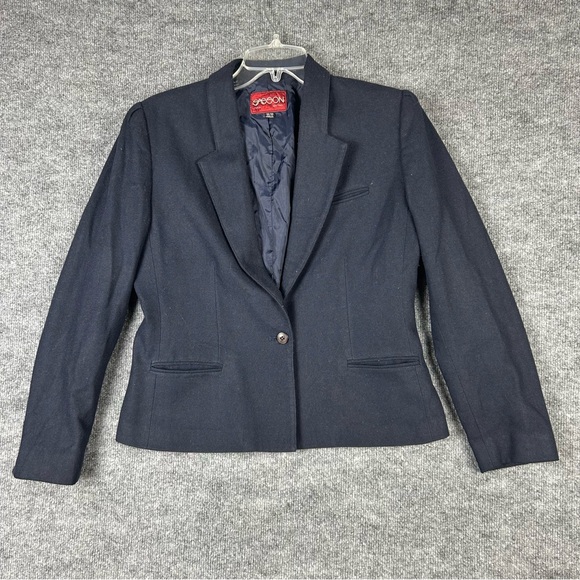 Sasson Jeans | Jackets & Coats | Vintage Sasson Blue Structured Blazer ...